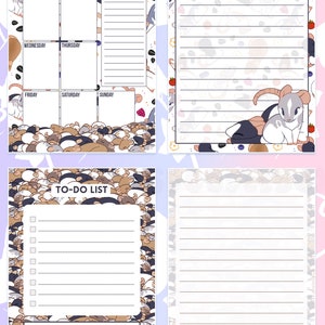 Rat Notepad - Printable Digital Stationary Set / Print at Home Digtial ...