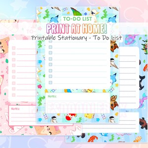Animal Printable to Do List - Etsy