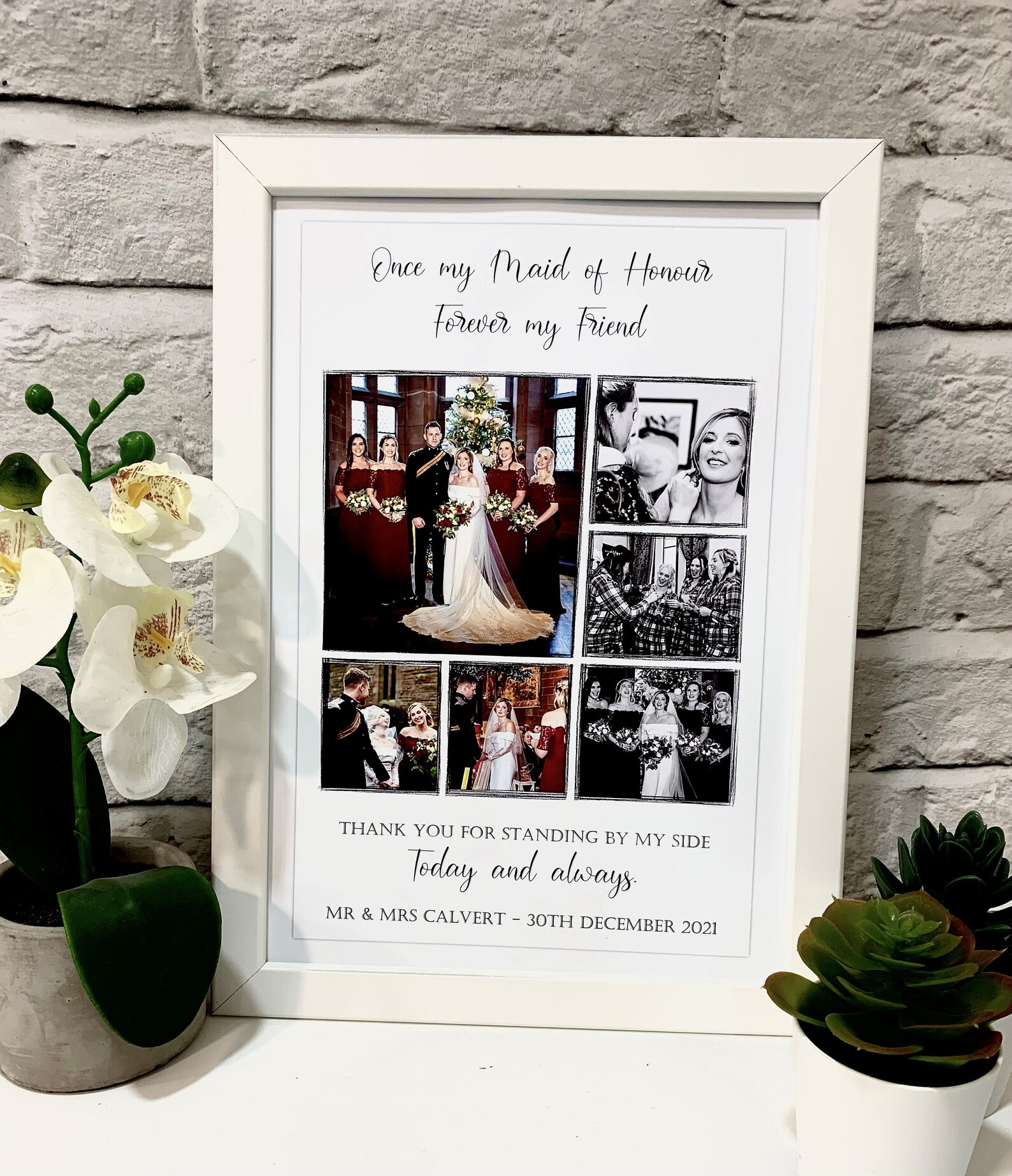 Personalised Graduation Photo Collage Framed Print, Passing Out Parade ...