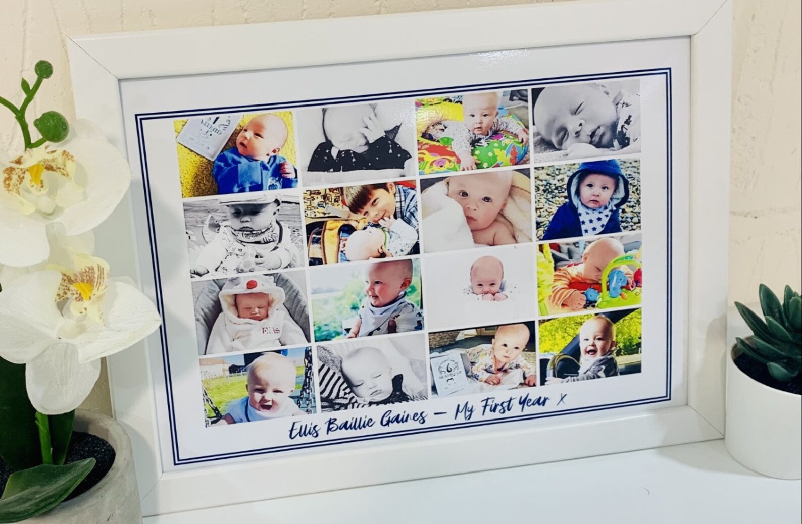 Personalised Graduation Photo Collage Framed Print, Passing Out Parade ...