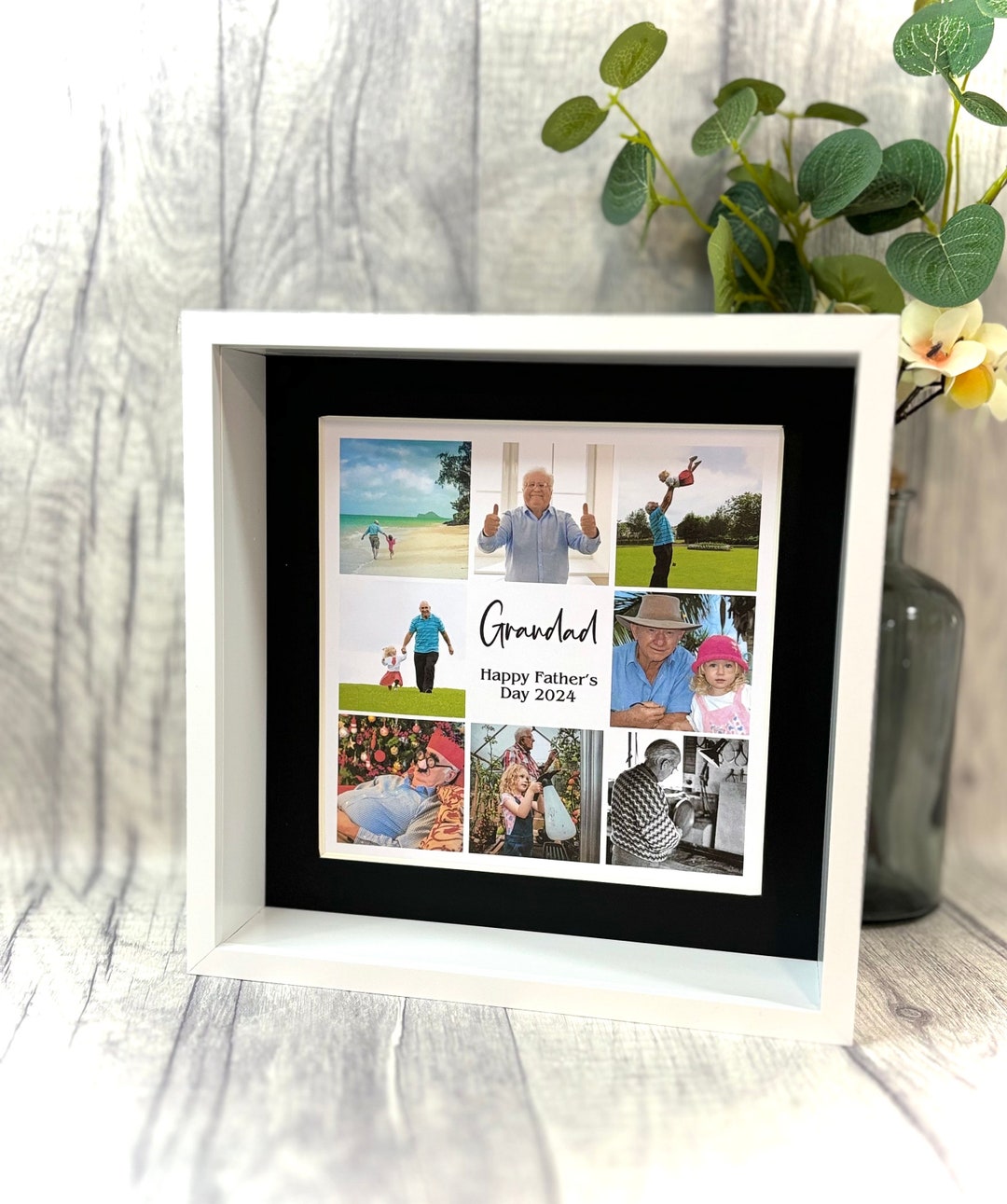 Personalised Photo Collage Print Gift for Grandad, Grabdparents Gifts ...