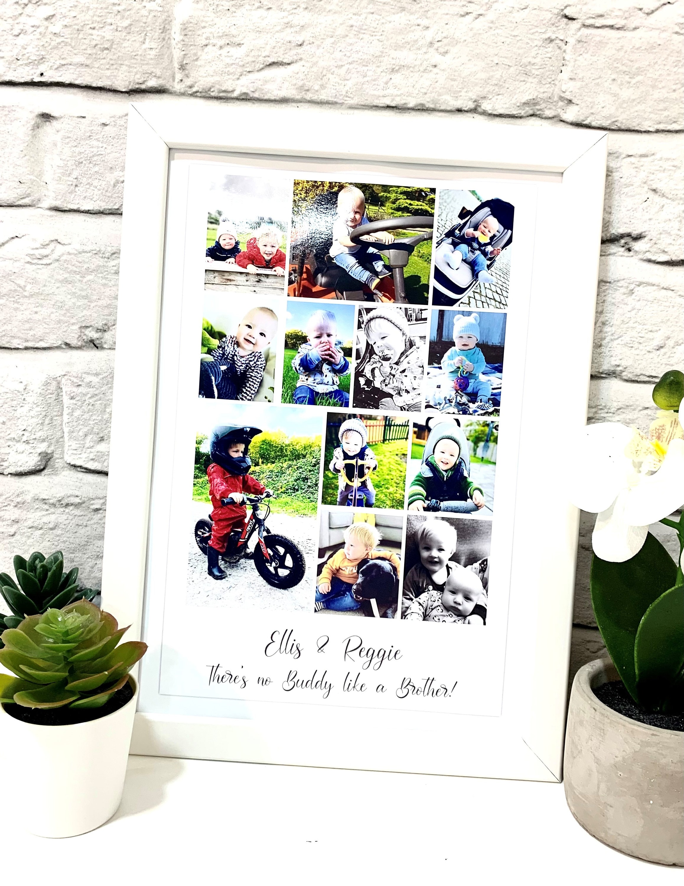 Personalised Graduation Photo Collage Framed Print, Passing Out Parade ...