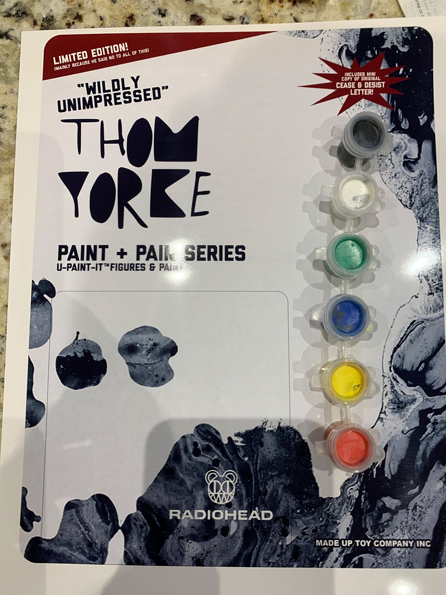 Thom Yorke Figure + Paint Set – Satire Product – Gift for Radiohead ...