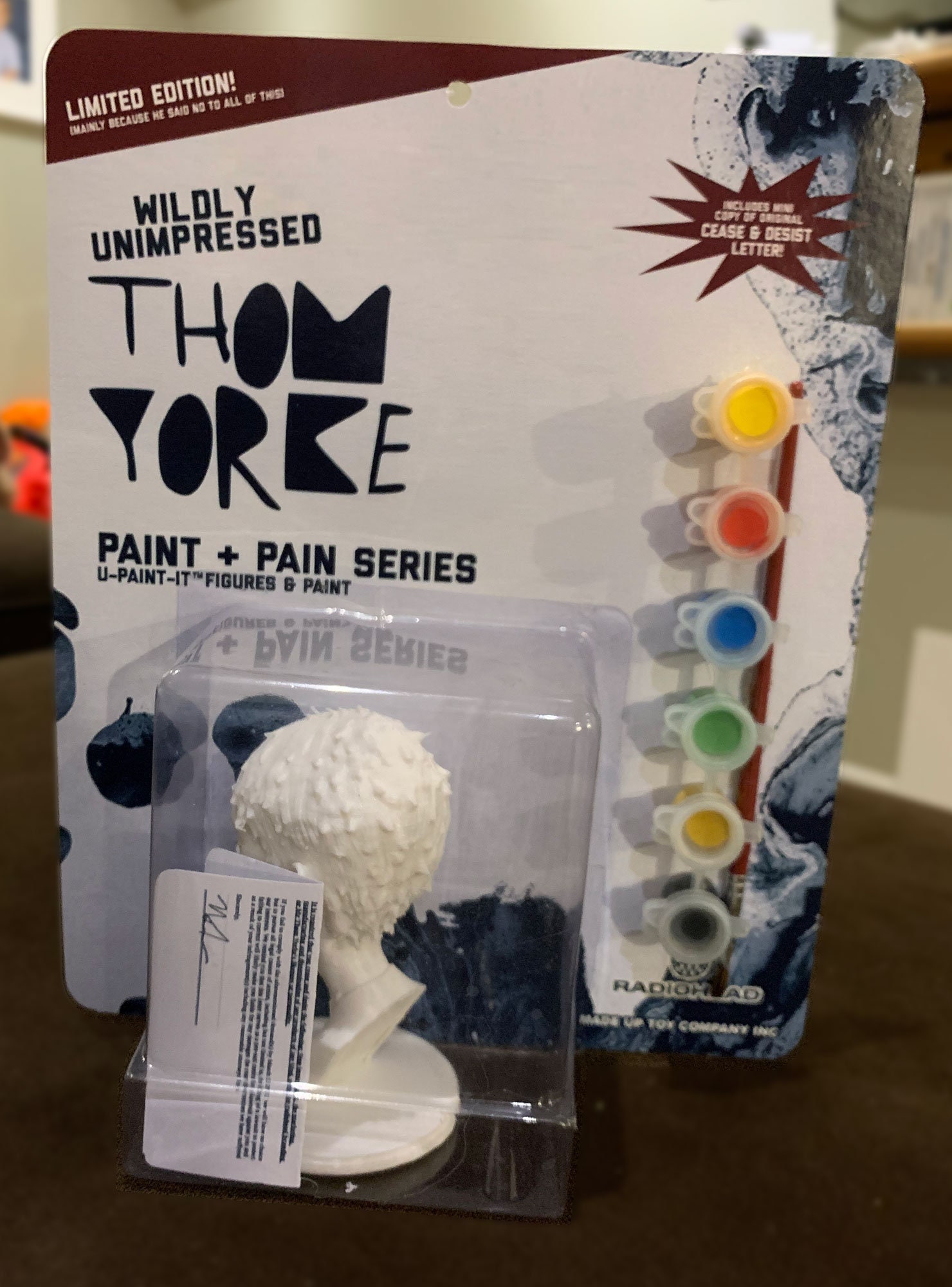 Thom Yorke Figure + Paint Set – Satire Product – Gift for Radiohead ...