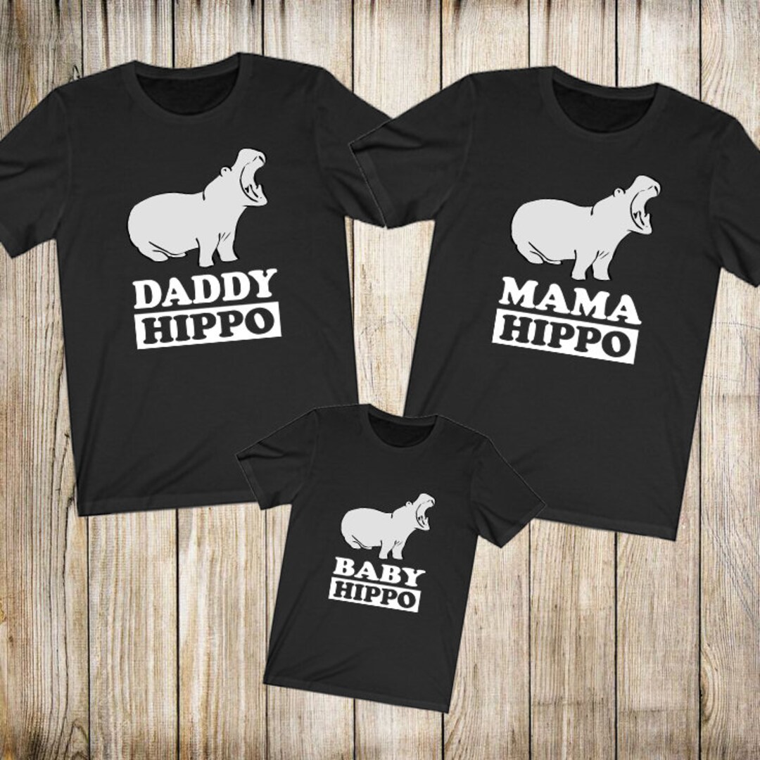 Hippo Family Shirts, Dad Hippo Shirt, Mom Hippo Shirt Baby Hippo Shirt ...