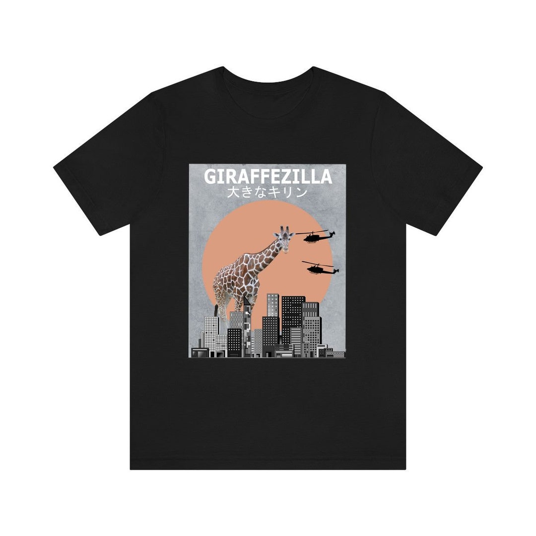 Giraffezilla Funny Giraffe Shirt, Giraffe Lover Shirt, Giraffe Shirt ...