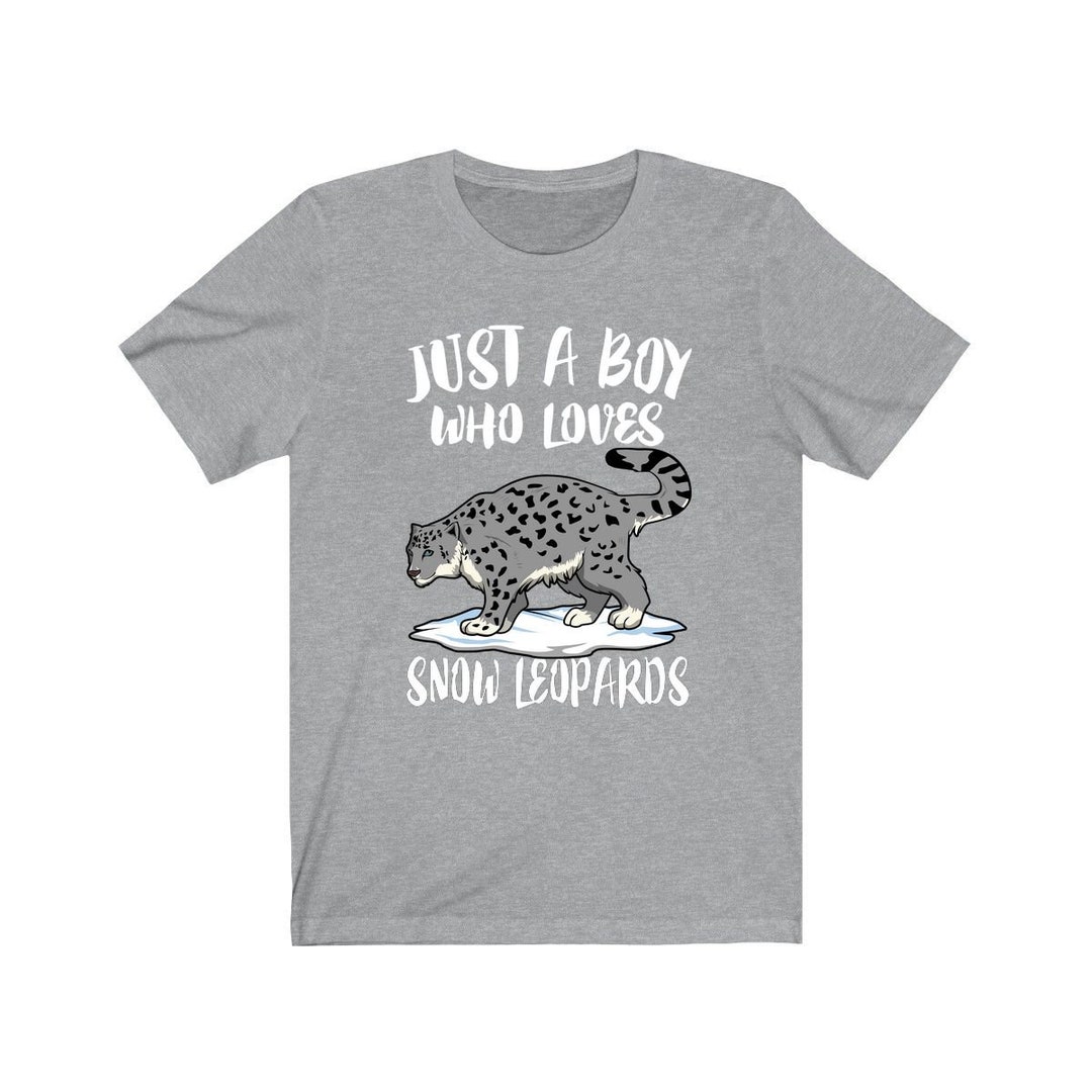 Just A Boy Who Loves Snow Leopards Shirt, Snow Leopard Lover Shirt ...