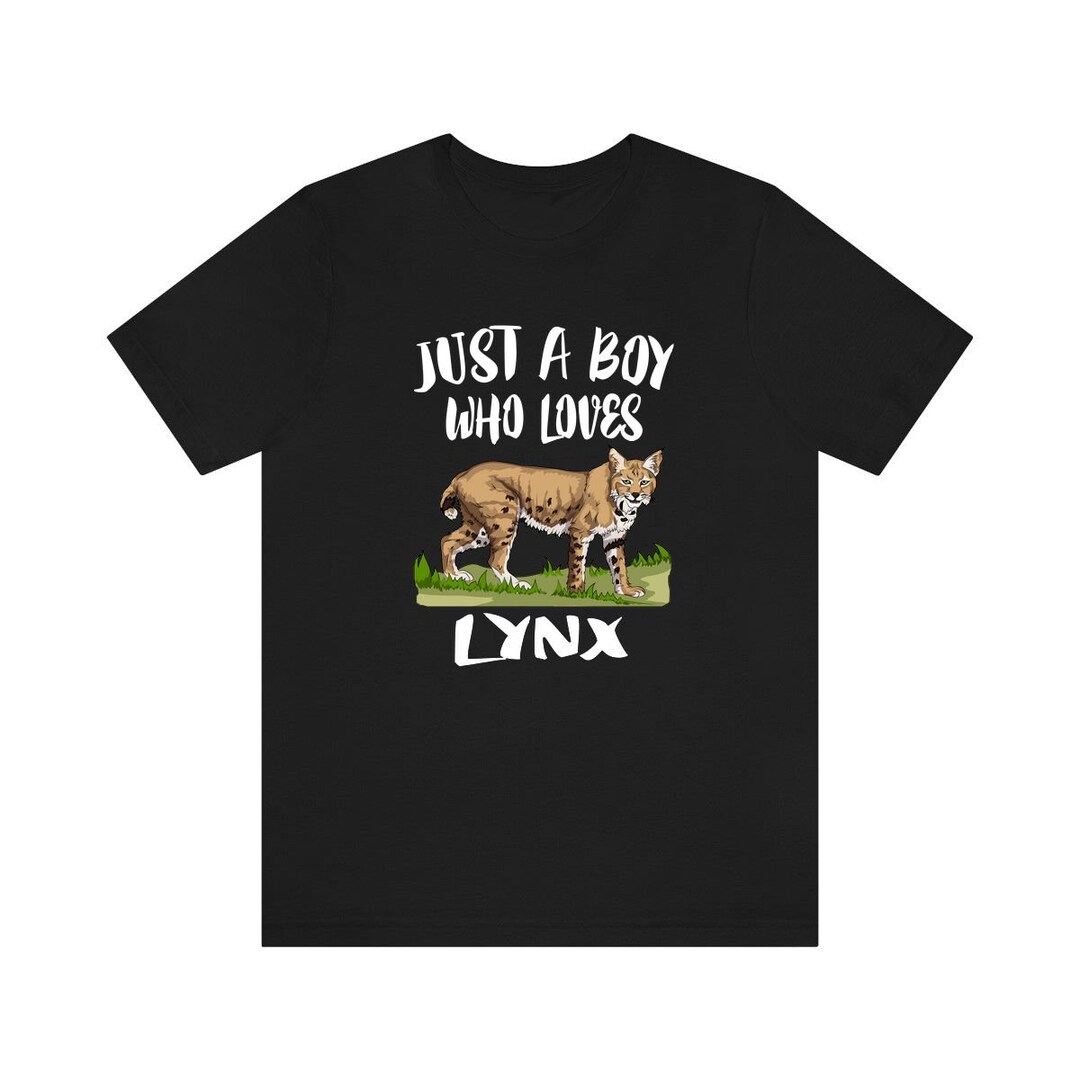 Just A Boy Who Loves Lynx Shirt, Lynx Lover Shirt, Lynx Shirt, Lynx ...