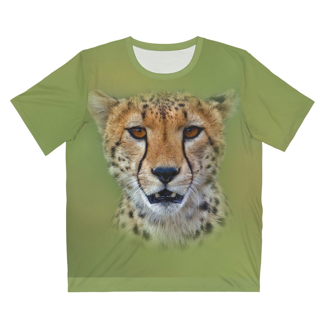 Cheetah T-shirt, African Cheetah Shirt, Cheetah Lover Shirt, Cool Big ...