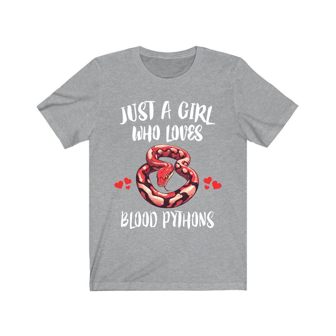 Just A Girl Who Loves Blood Pythons Snakes Shirt, Blood Python Lover ...