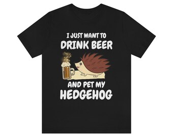 Hedgehog Beer Shirt - Etsy