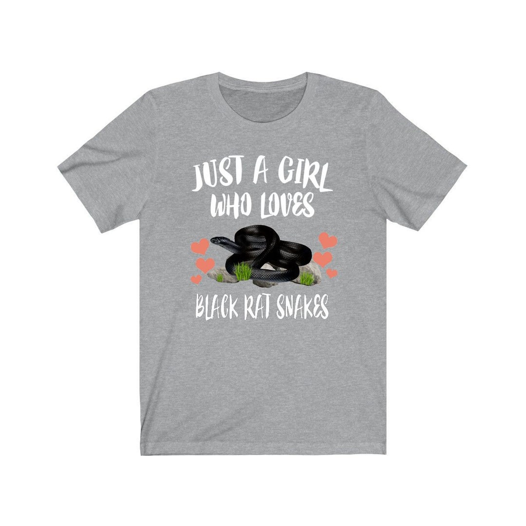 Just A Girl Who Loves Black Rat Snakes Shirt, Black Rat Snake Shirt ...