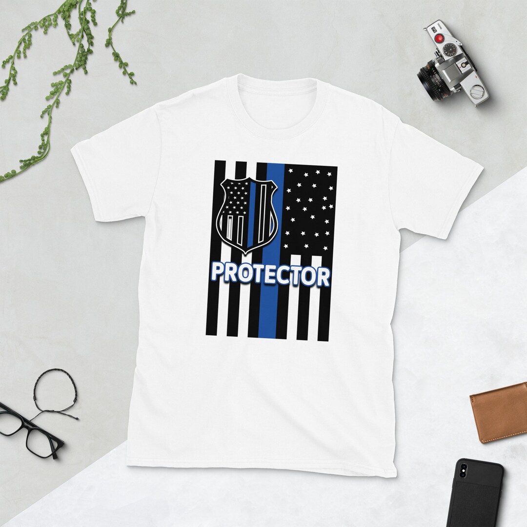 Protector Police Shirt Badge Police Cop Police Officer Back the Blue ...