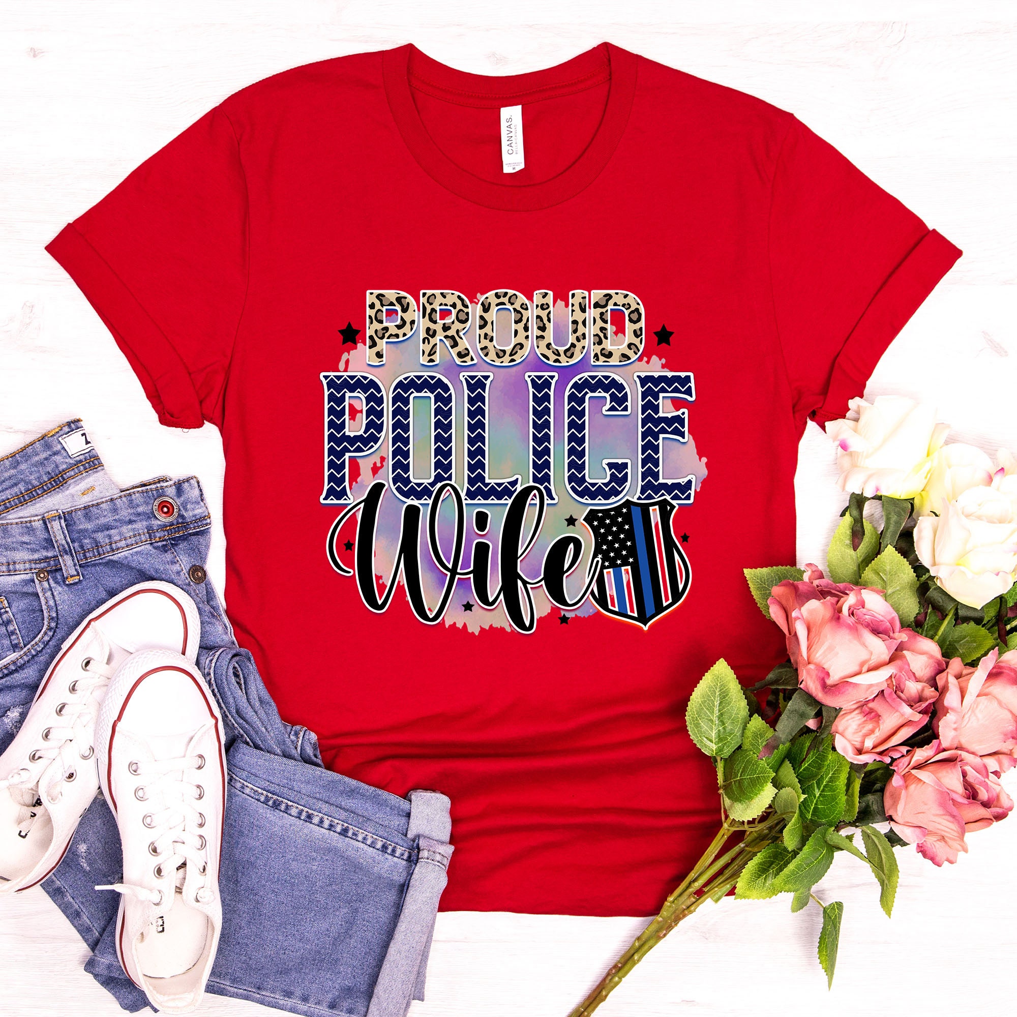 Proud Police Wife Shirt Police Wife T Police Girlfriend Proud Police
