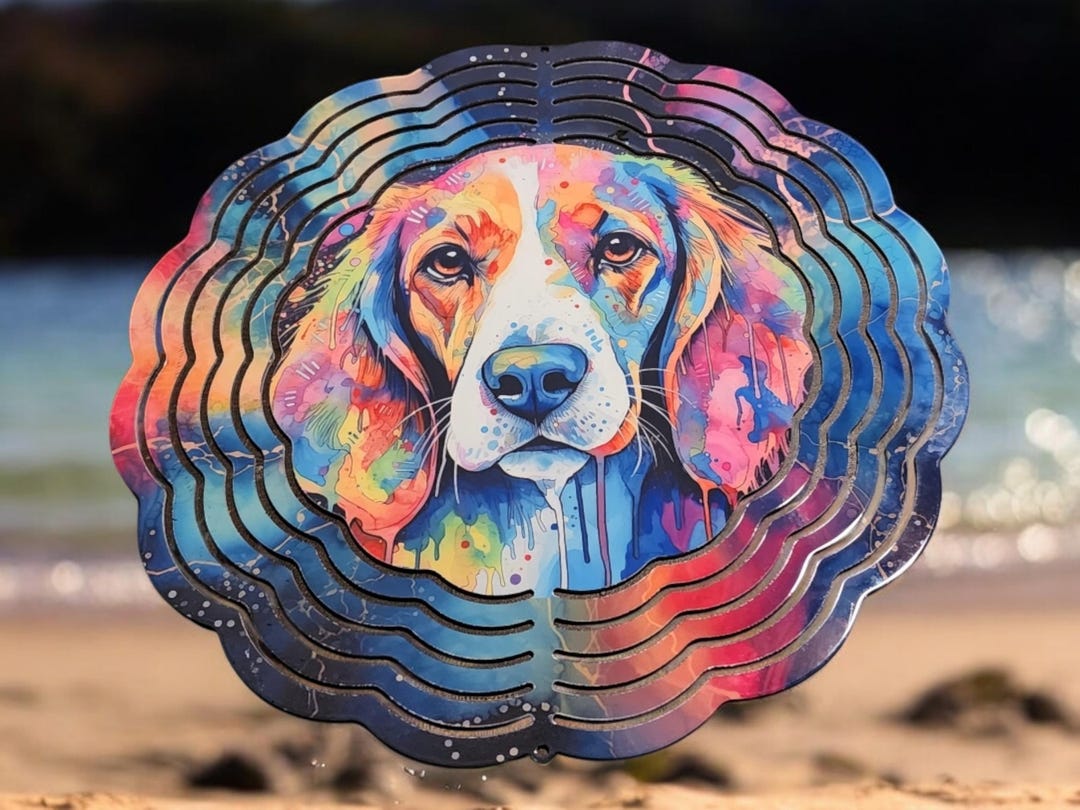 8 Inch Beagle Wind Spinner - Etsy