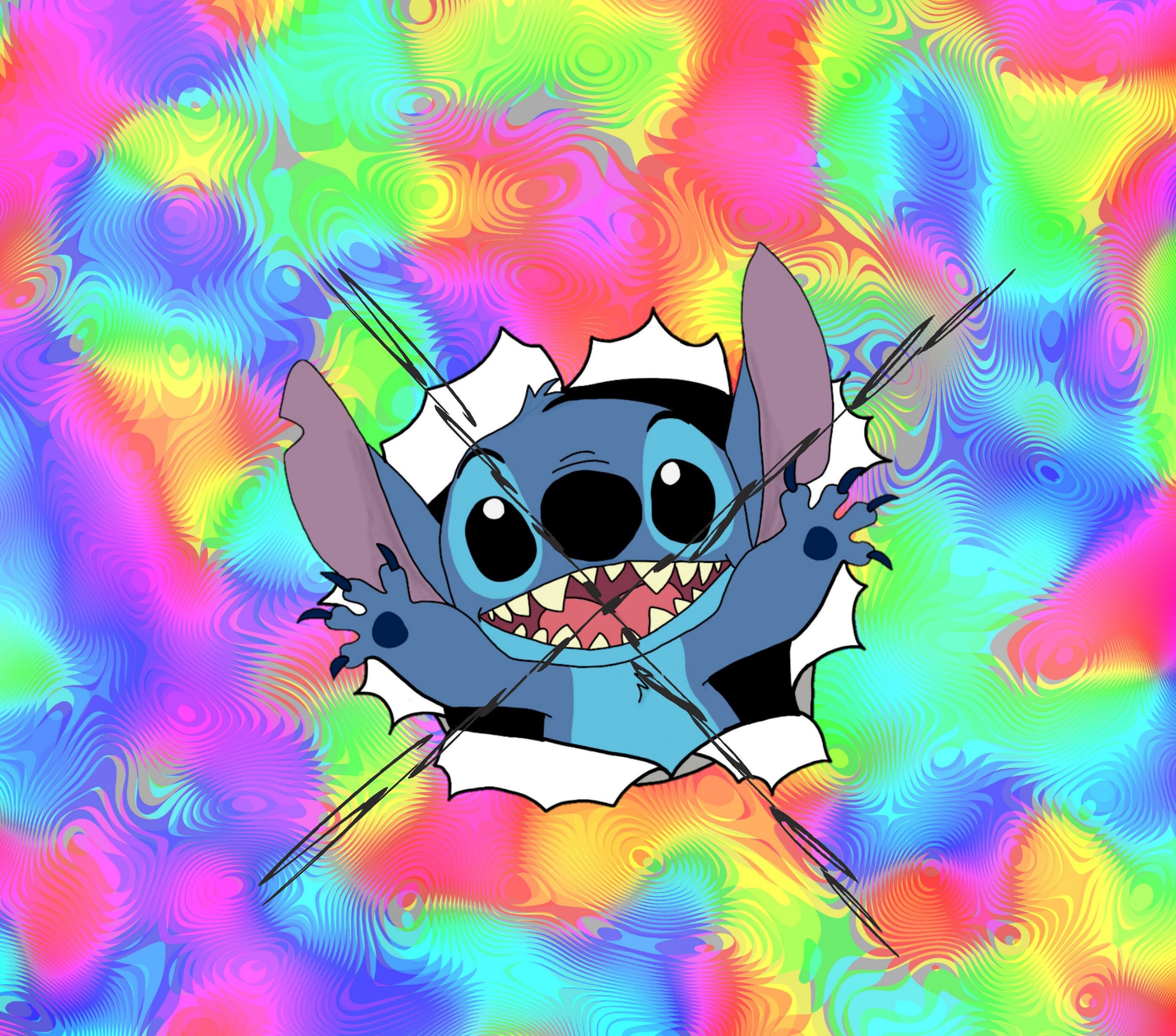 Popping Out Stitch PNG Designs 20 Oz Skinny Tumbler Wraps Sublimation ...