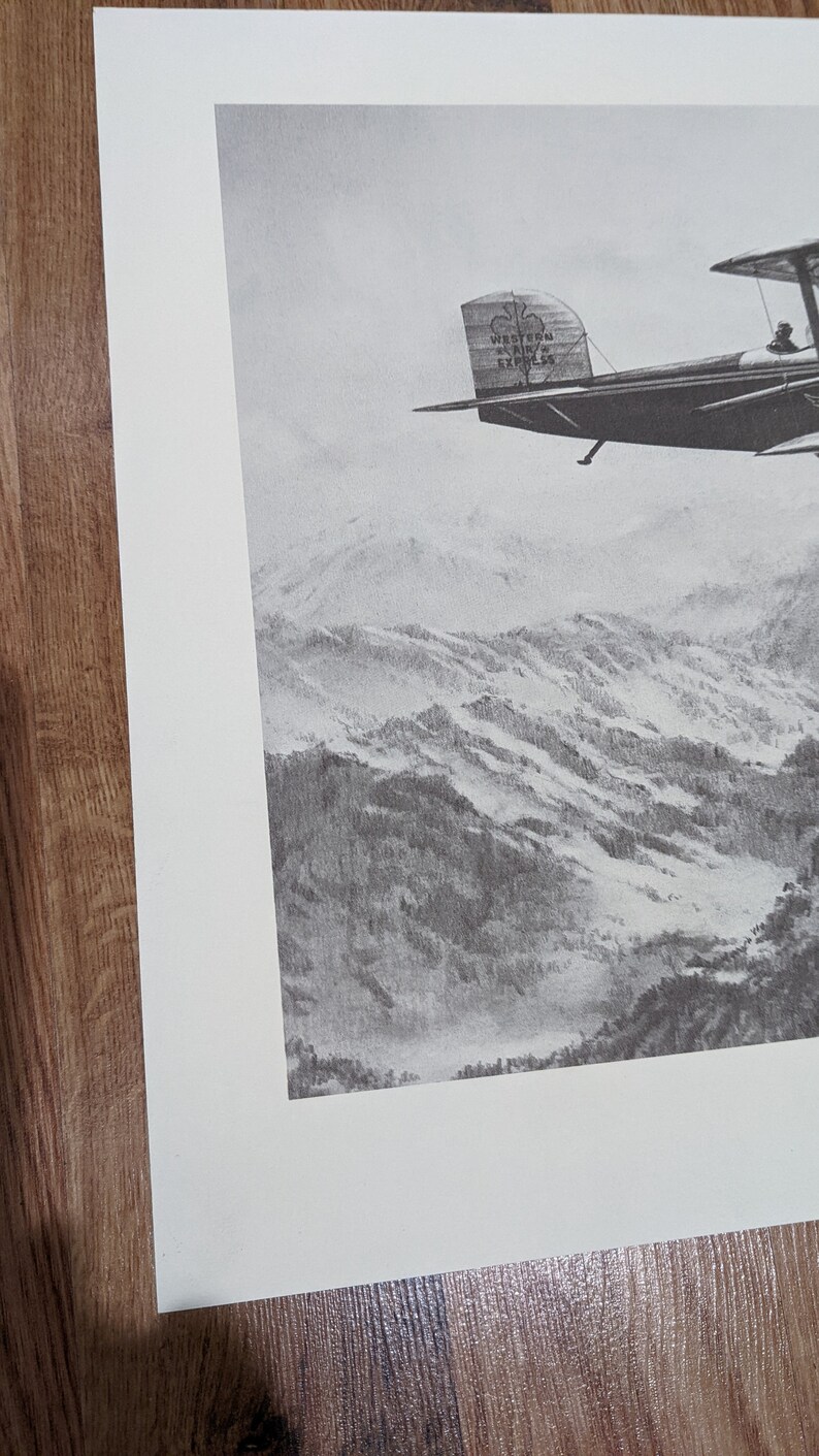 A Vintage Mcdonnell Douglas M-2 Mailplane Poster - Etsy