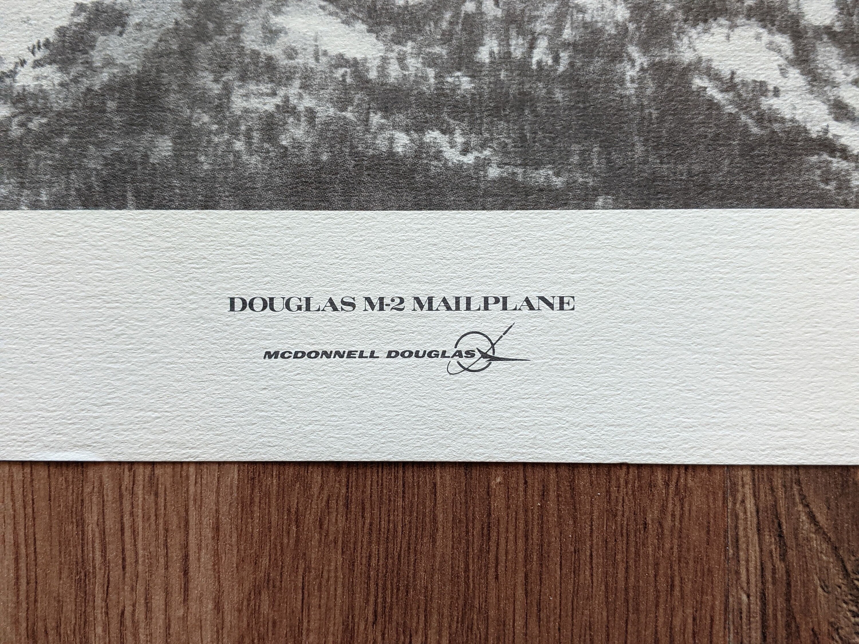 A Vintage Mcdonnell Douglas M-2 Mailplane Poster - Etsy