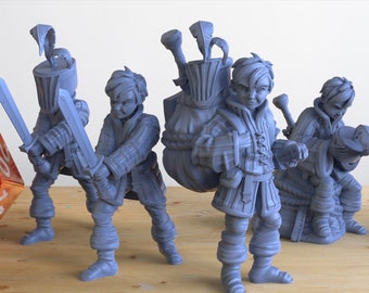 Dwarf Wizard Mage With Staff Miniature for D&D, Pathfinder and Other ...