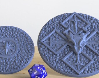 Square Adventurer Bases Cast N Play Adventurer's Guild | Etsy