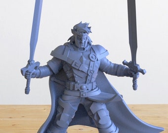 Dwarf Wizard Mage With Staff Miniature for D&D, Pathfinder and Other ...