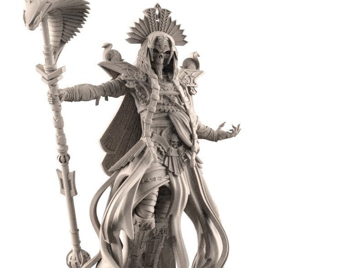 Undead God King - 3D Printed in Four Sizes for D&D and Other Rpg's or ...