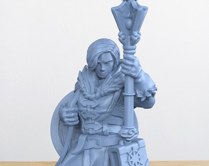 Paladin Dwarf Female Fighter/warrior With Dual Axes 32mm - Etsy