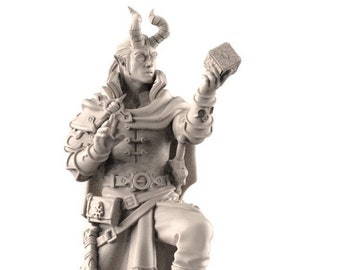 Dnd Female Tiefling Mage/wizard/warlock/sorcerer Unpainted - Etsy
