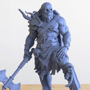 Marauder Human Viking Barbarian Fighter Miniature for D&D, Pathfinder ...
