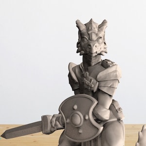 Female Kobold Fighter - Zibai - Miniature for D&D, Pathfinder and Other ...