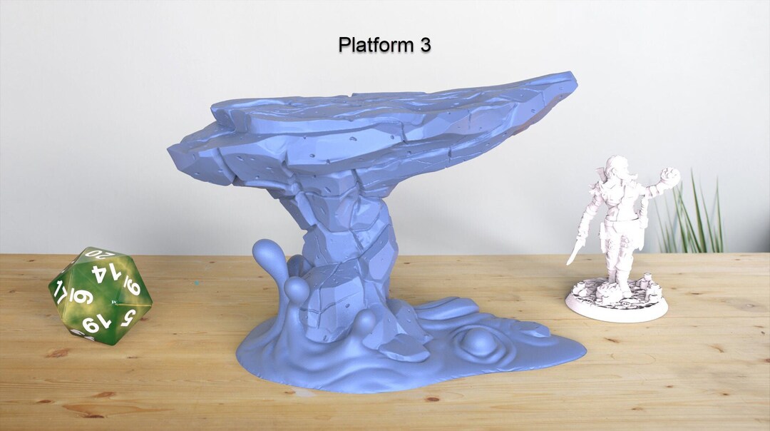Volcano Platform 3 - Volcano Scenery Terrain Set - Cast N Play Terrain ...
