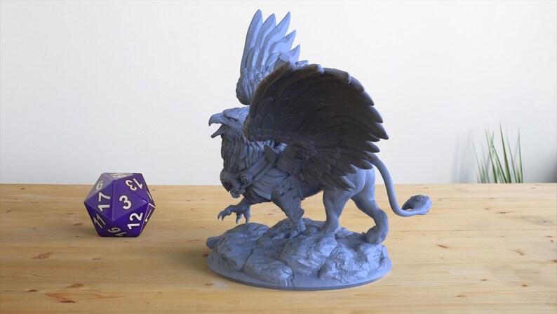 Dwarf Griffon Rider A Dwarf Fighter Mounted on a Griffon - Etsy