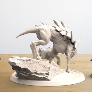 3D Printed Infernum Dog Mother Miniature for D&D, Pathfinder and Other ...