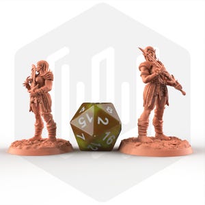 Female Orc Dragonslayer 1 in 28 or 32mm Scale 3D Printed Miniature for ...