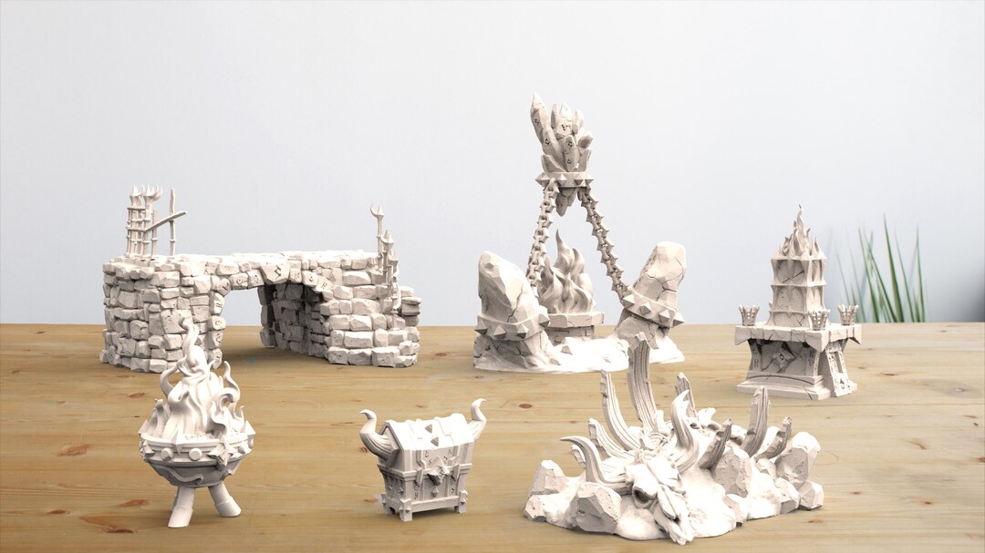 Forgotten Maze Props 6-piece Set - Terrain Prop - the Forgotten Maze ...