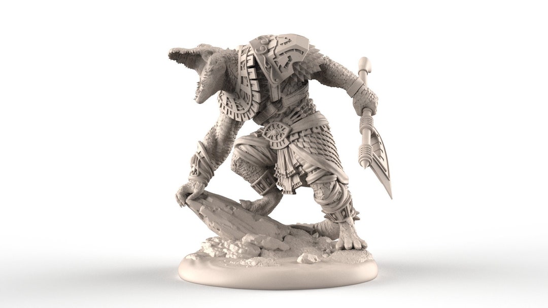 Sobesksen 1 Crocodile or Alligator Guard 3D Printed Model for D&D and ...