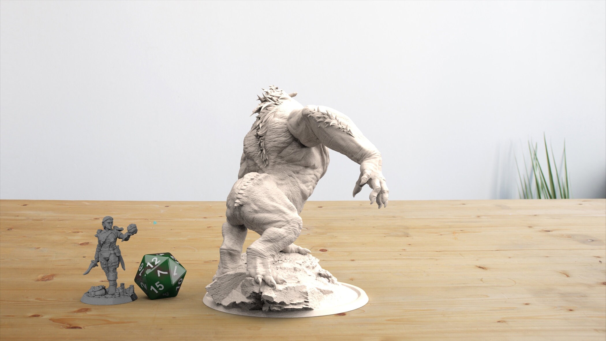 Balgura Roaring 3D Printed Miniature for D&D Pathfinder - Etsy