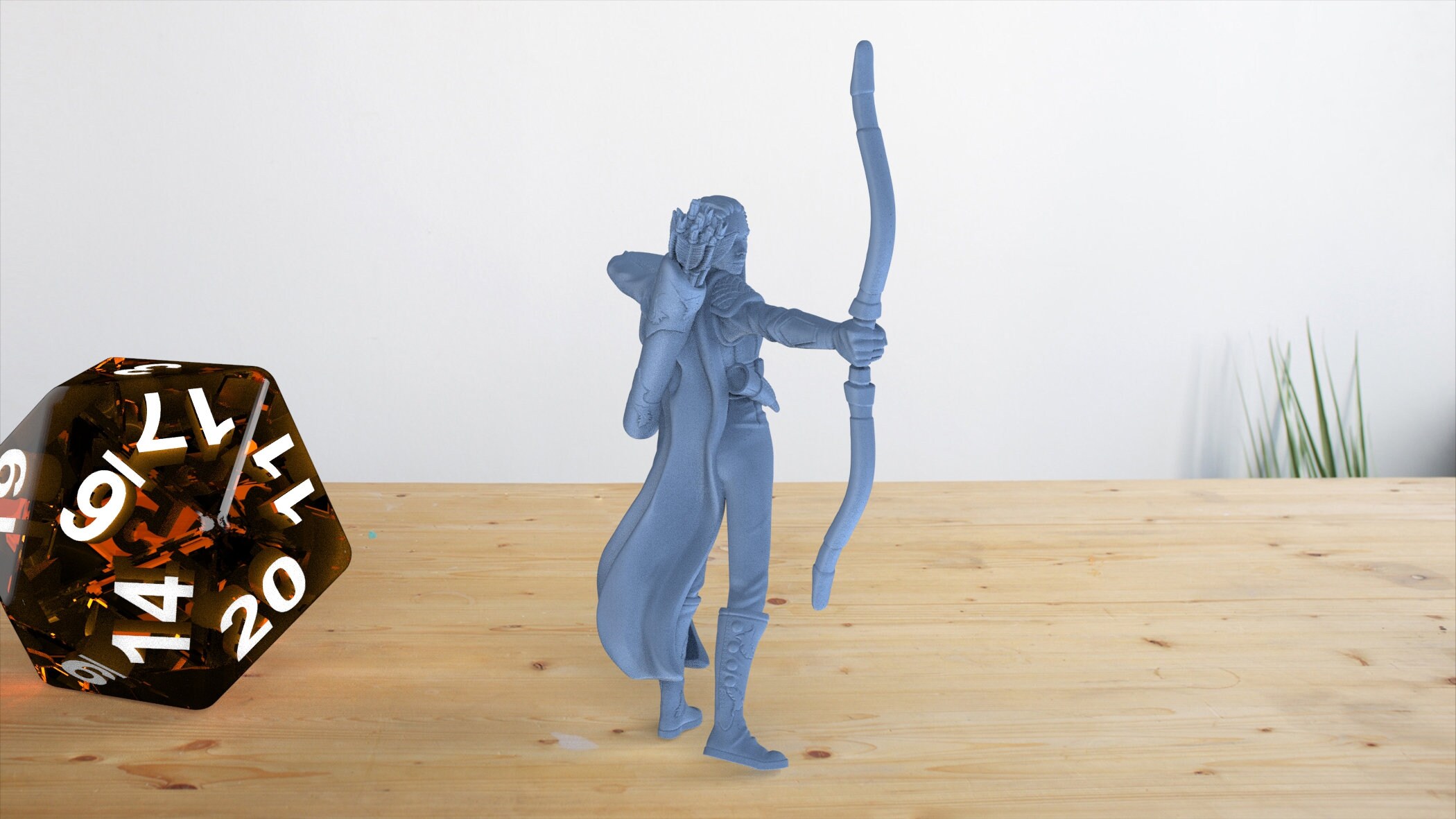 Female Elf Ranger Veralli Miniature for D&D Pathfinder - Etsy