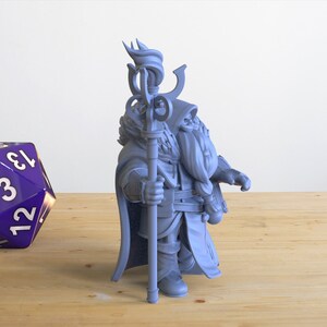 Dwarf Wizard Mage With Staff Miniature for D&D, Pathfinder and Other ...