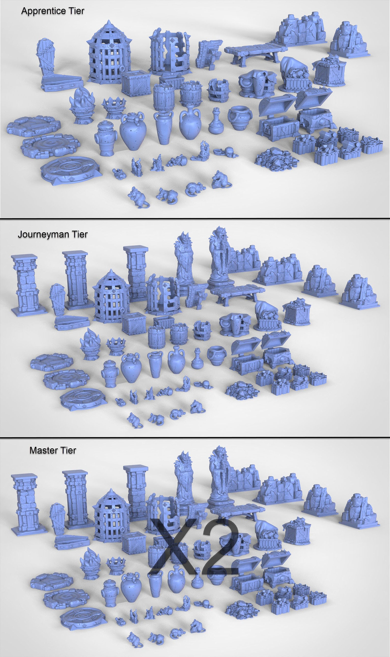 Props Rock Piles Dungeon Lab Modular Dungeon Terrain - Etsy