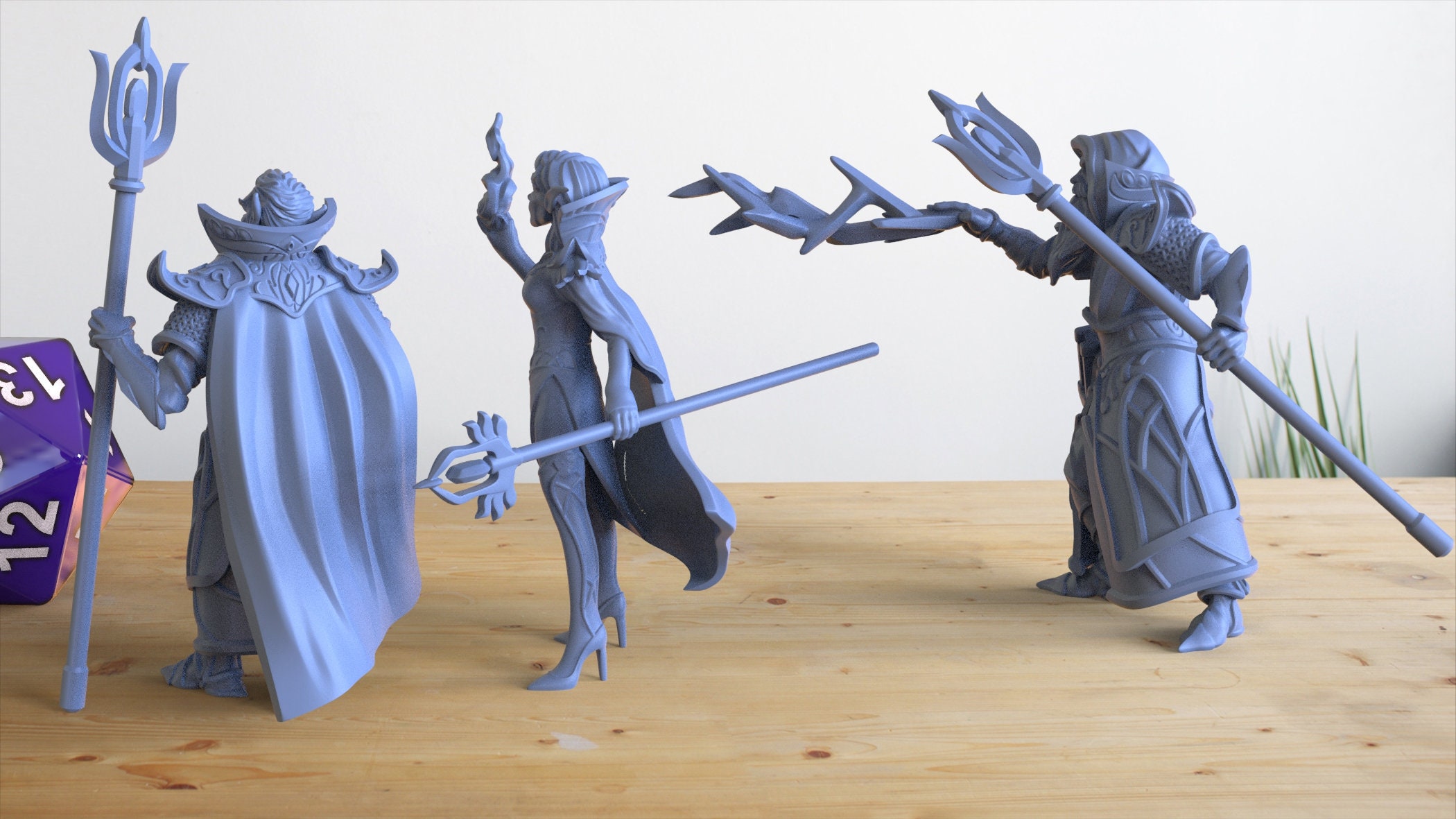 High Elf War Wizards Three High Elf Magic Users Figures - Etsy