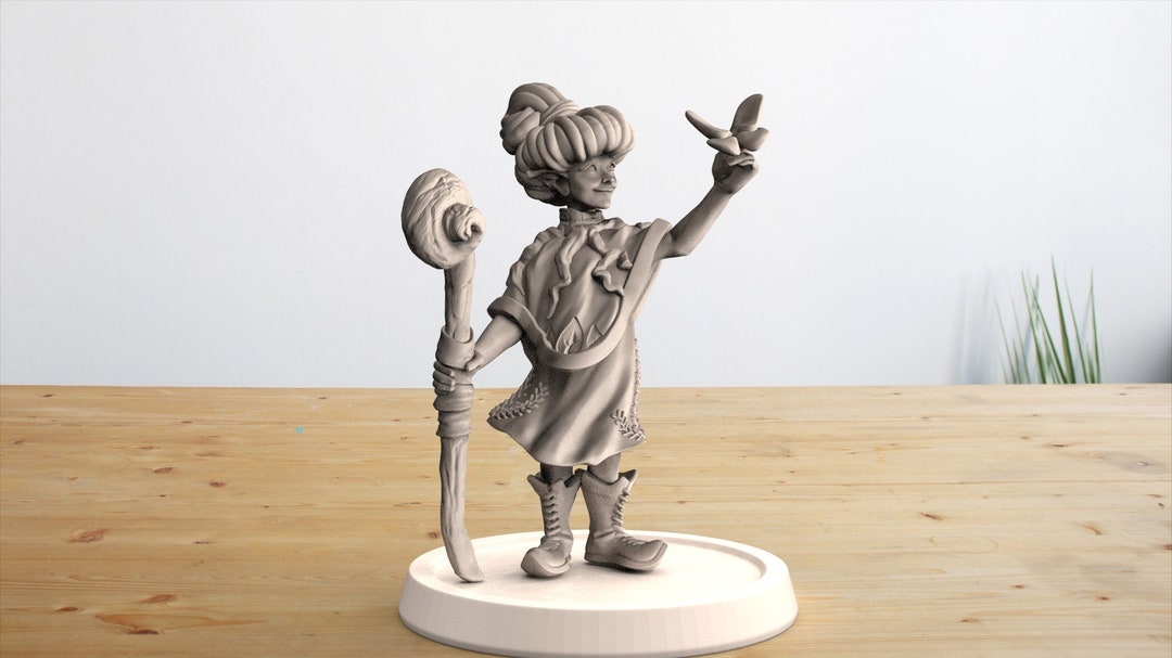 Buy Female Gnome Druid - Fengles - Miniature for D&D, Pathfinder and ...