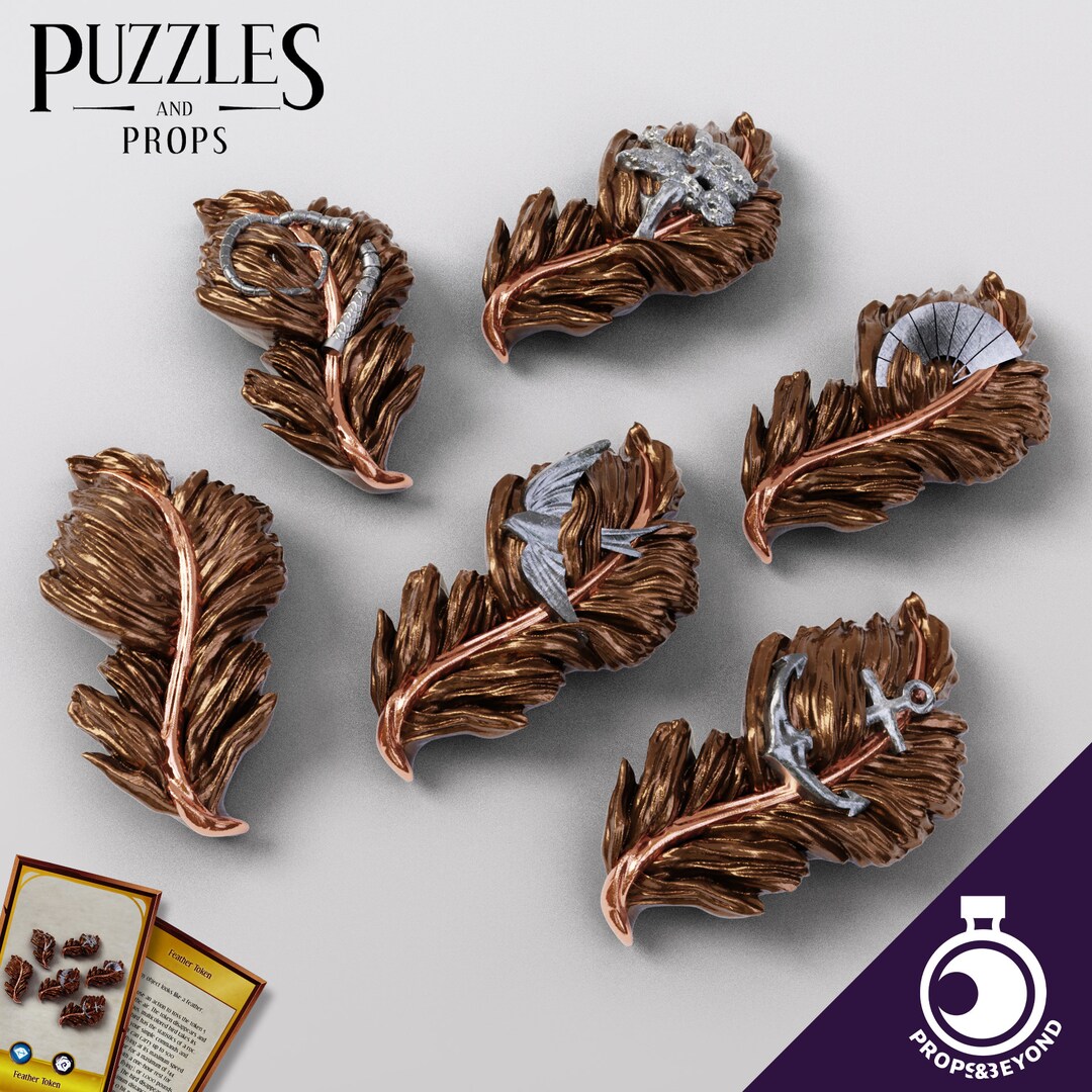 Feather Token Six Styles Life-sized Prop for Cosplay, Larping and RPG ...