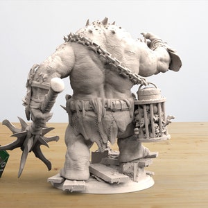 Infernum Cyclops Standing - With Giant Mace - 3D Printed Miniature for ...