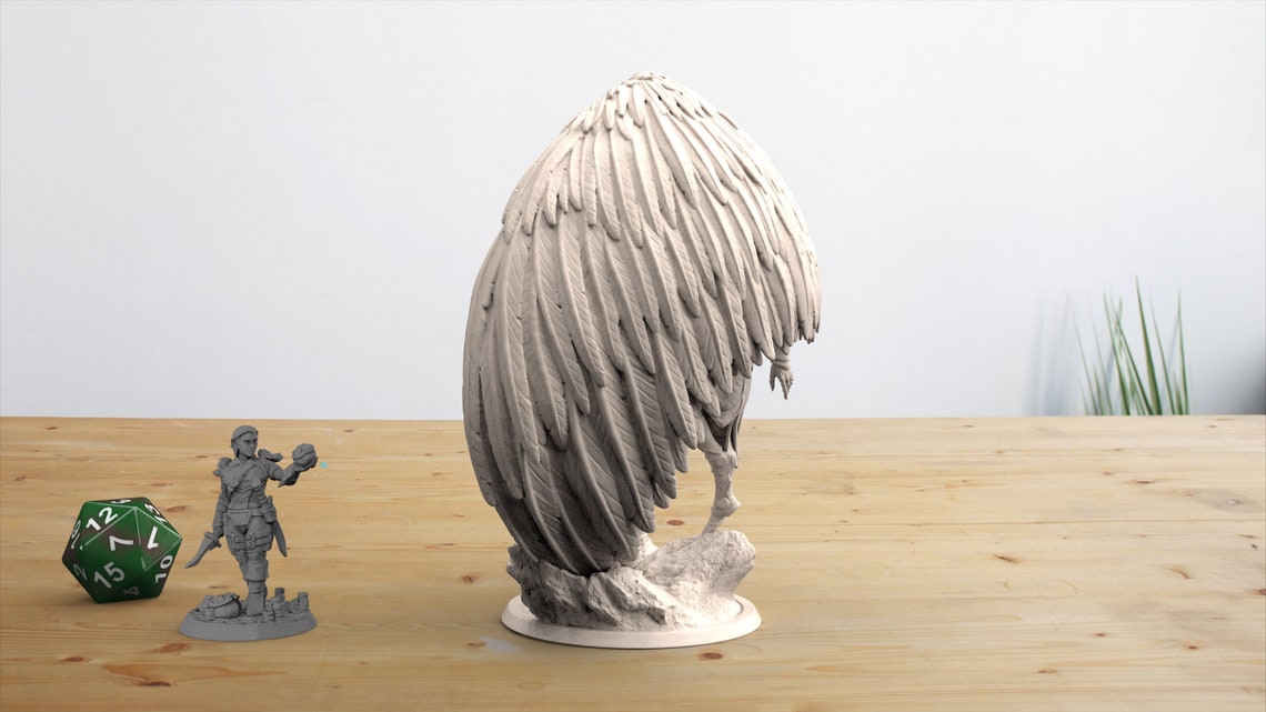 Angel Fighter in Four Sizes 3D Printed Miniature in Four - Etsy