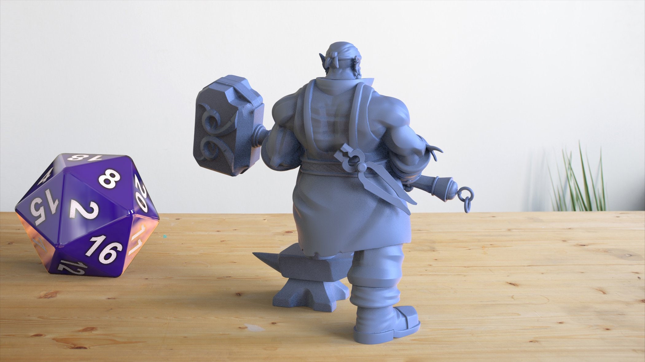 Orc Blacksmith 5e Character for D&D Pathfinder and Other - Etsy