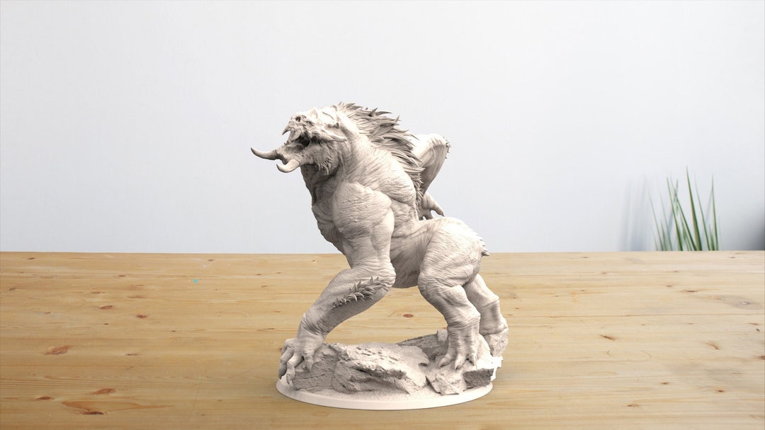 Balgura - Roaring - 3D Printed Miniature for D&D, Pathfinder and Other ...
