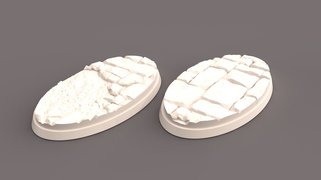 Hidden Crypt Bases Ovals, Pills and Rectangles Resin Miniature for Rpg ...