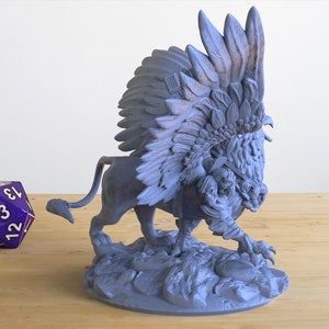 Dwarf Griffon Rider A - Dwarf Fighter Mounted on a Griffon - Miniature ...