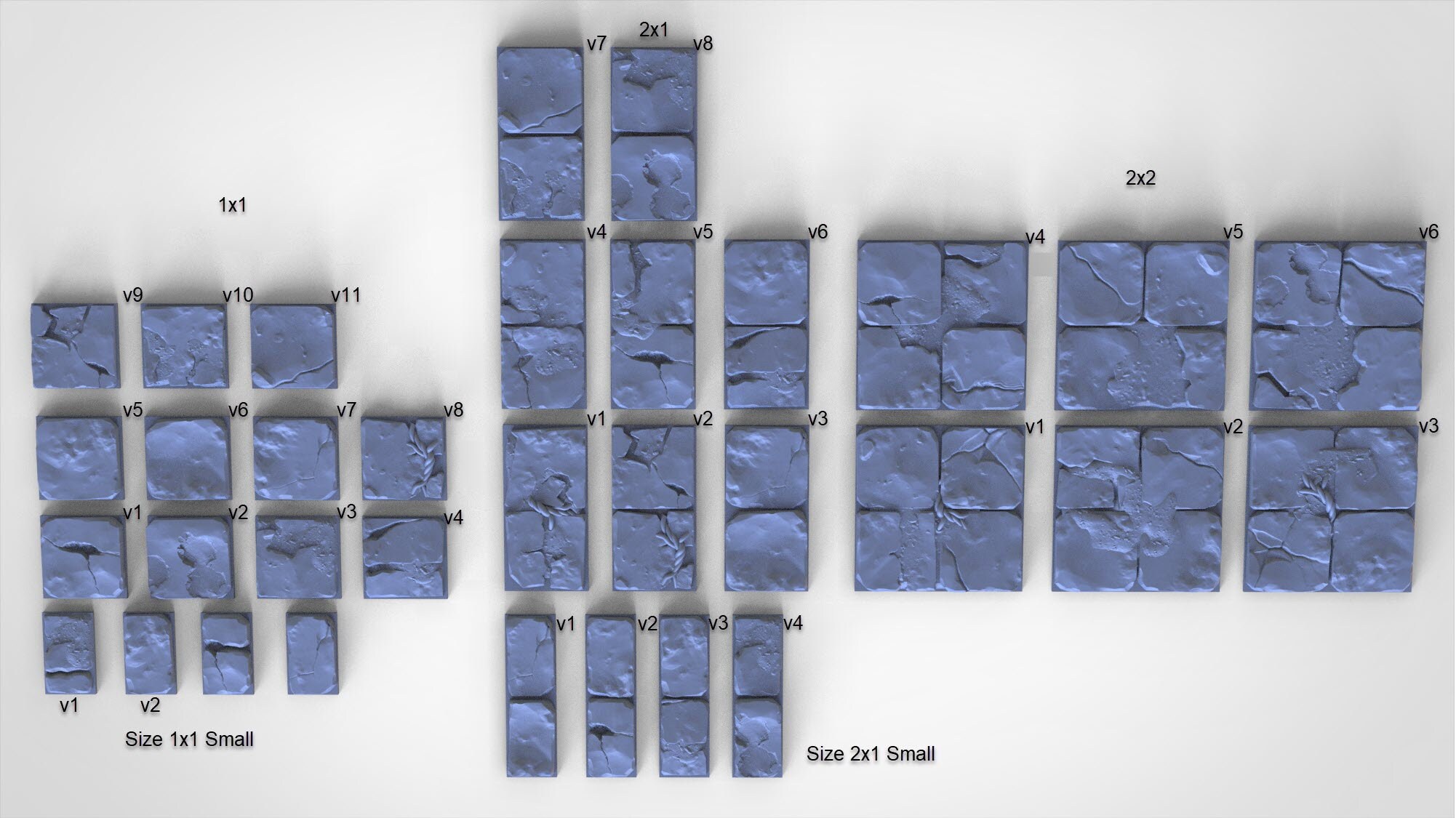 Floor Tiles Large Stones Dungeon Lab Modular Dungeon - Etsy